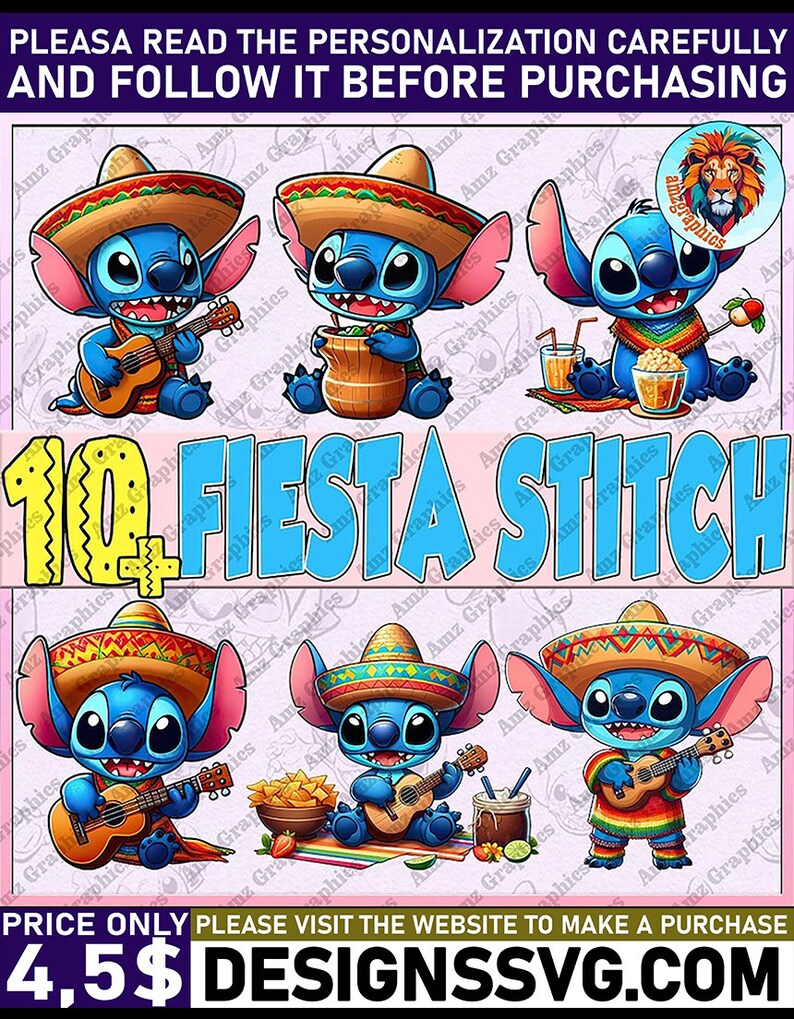 10 Fiesta Blue Monster Png Bundle, Cinco De Mayo Squad Bundle, Cinco De ...