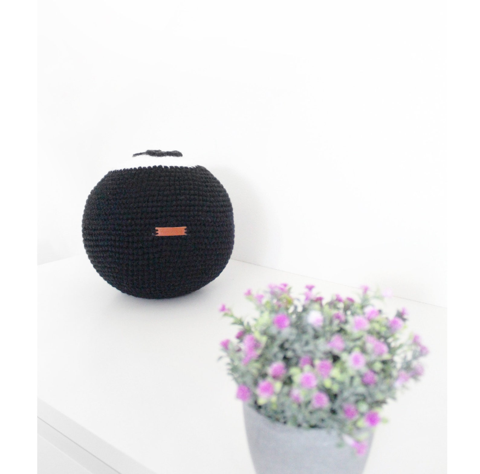 Eight Ball Plushie Toy Handmade 8 Ball 8-ball Amigurumi - Etsy