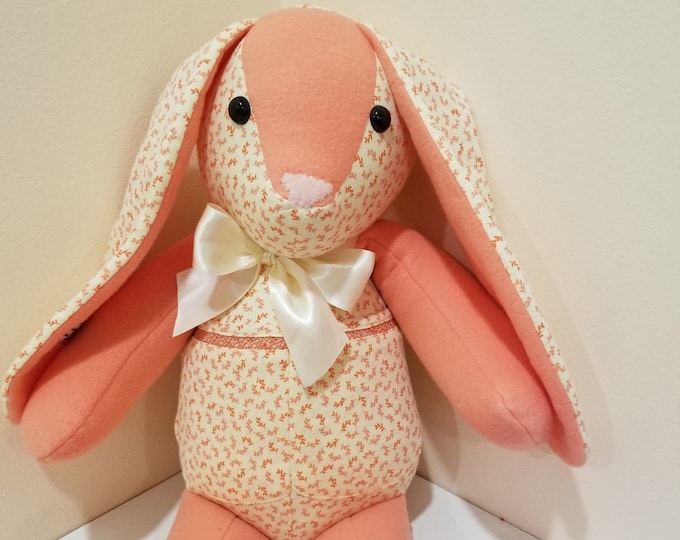 Memory Bunny,bunny Made From Loved Ones Clothing, 18 Bunny, Custom Made ...