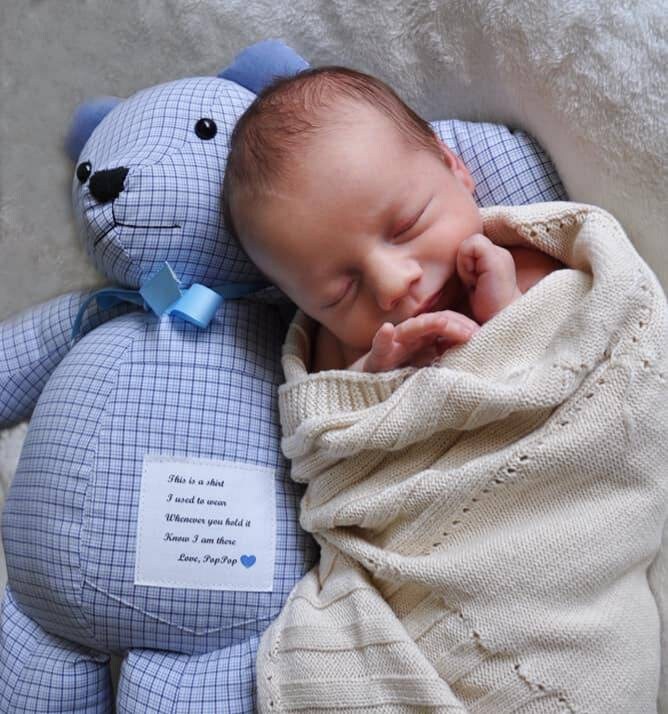 Memory Bear Keepsake Teddy Bear Custom Made Memory Bear | Etsy