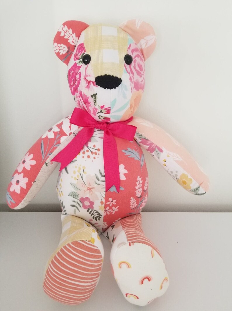 Memory Bear Custom Made From Baby Onesies Keepsake Teddy Bear - Etsy