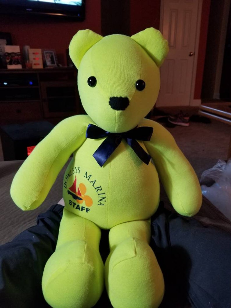 Memory Bear Keepsake Teddy Bear Custom Made Memory Bear | Etsy