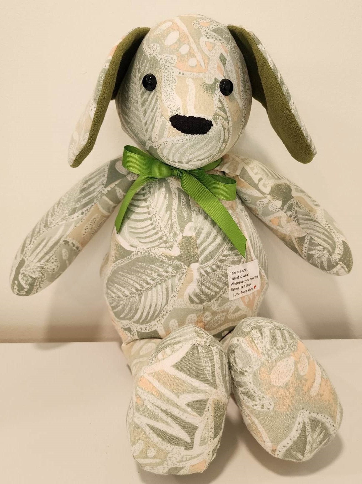 Memory Dog Custom Animal Made From Loved Ones Clothing Keepsake Dog ...