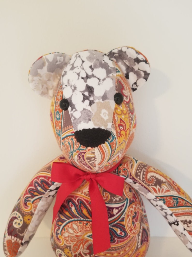 Memory Bear Custom Made From Loved Ones Clothing Keepsake - Etsy