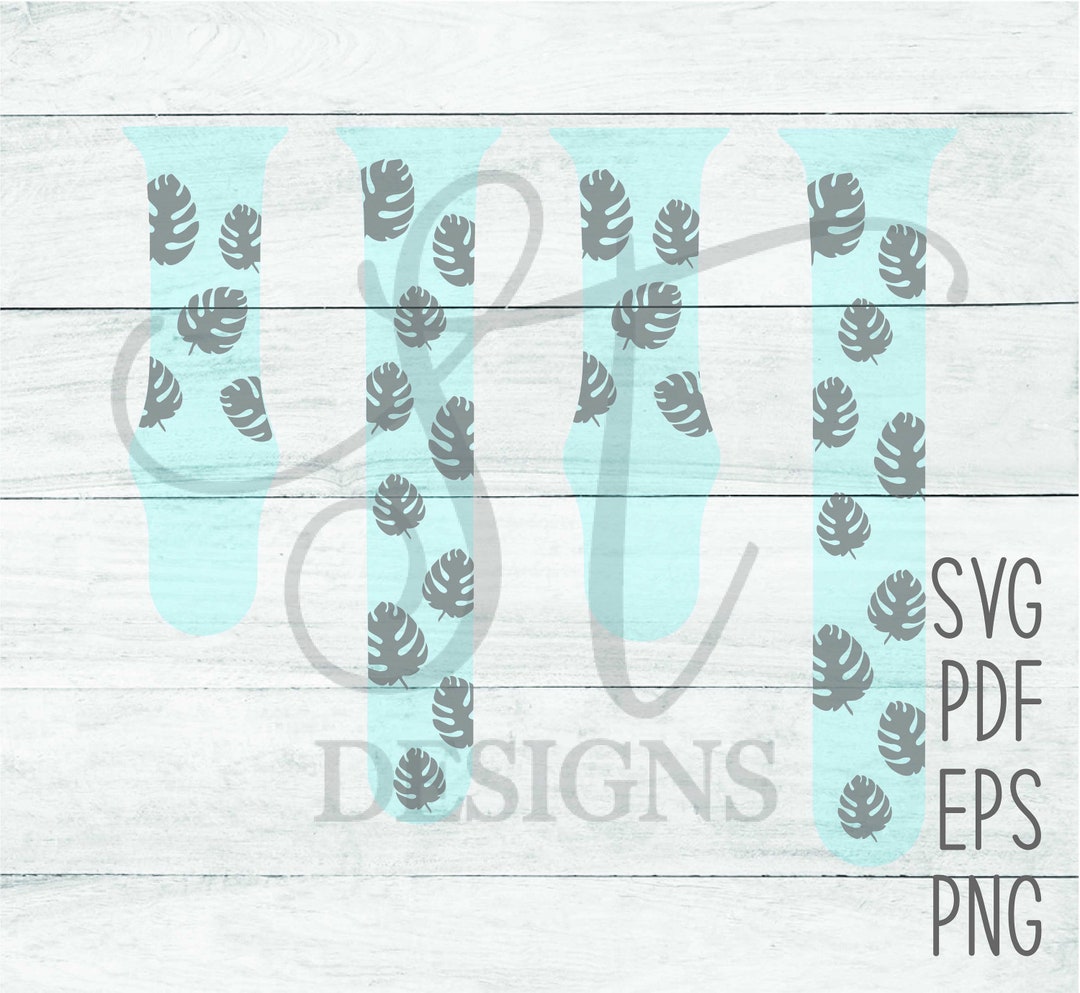 Montera Leaves Apple Watch Band File, Digital Cut File, Apple Watch ...