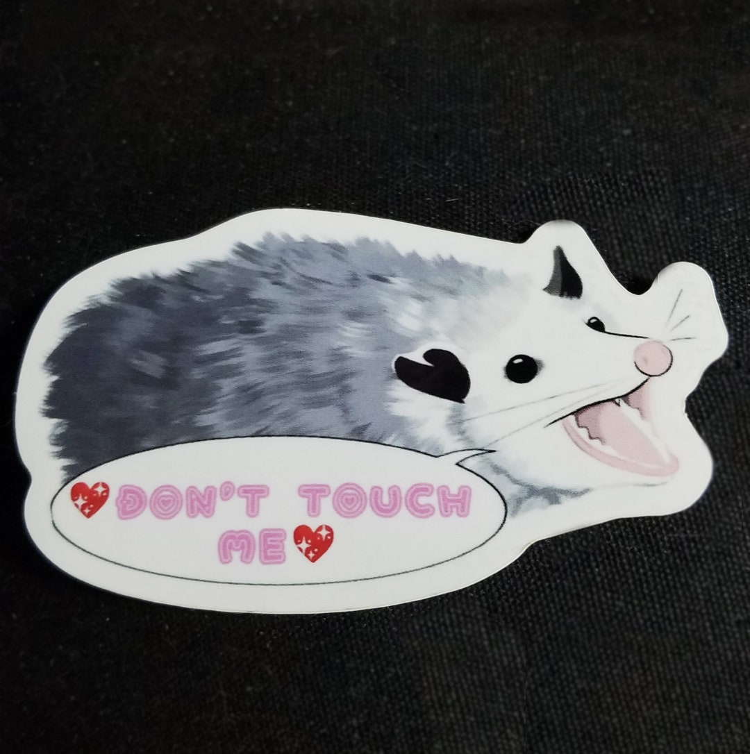 Opossum Screaming Sticker - Etsy