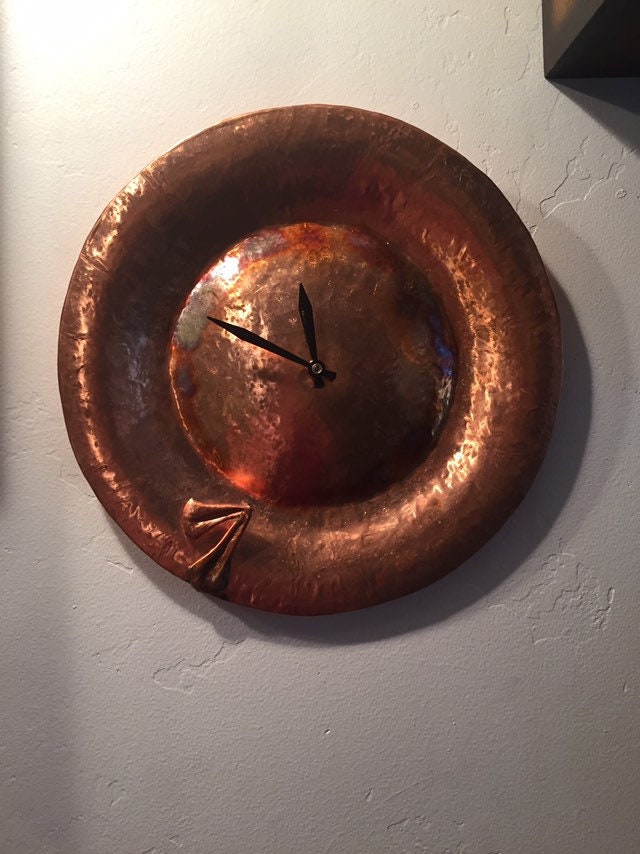 Handmade Copper Clock - Etsy