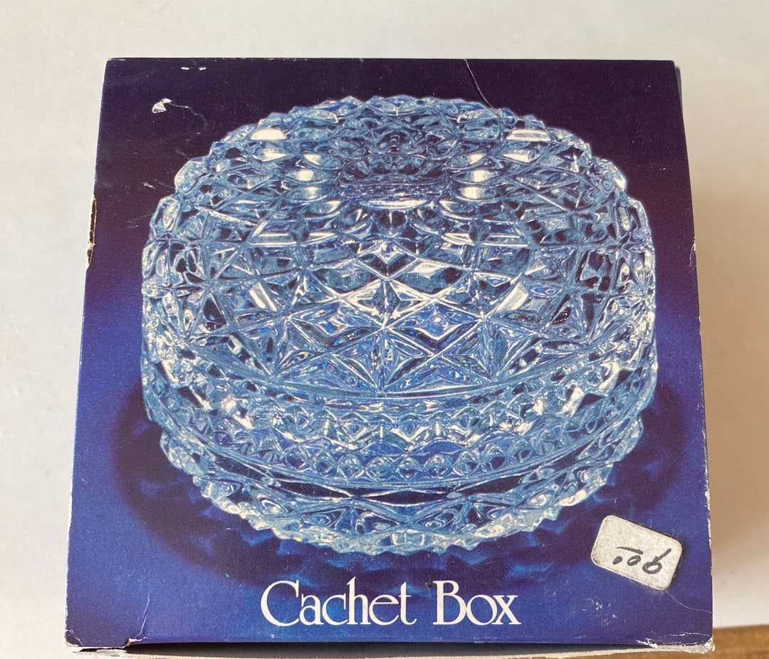 Lead Crystal Cachet Box - Etsy