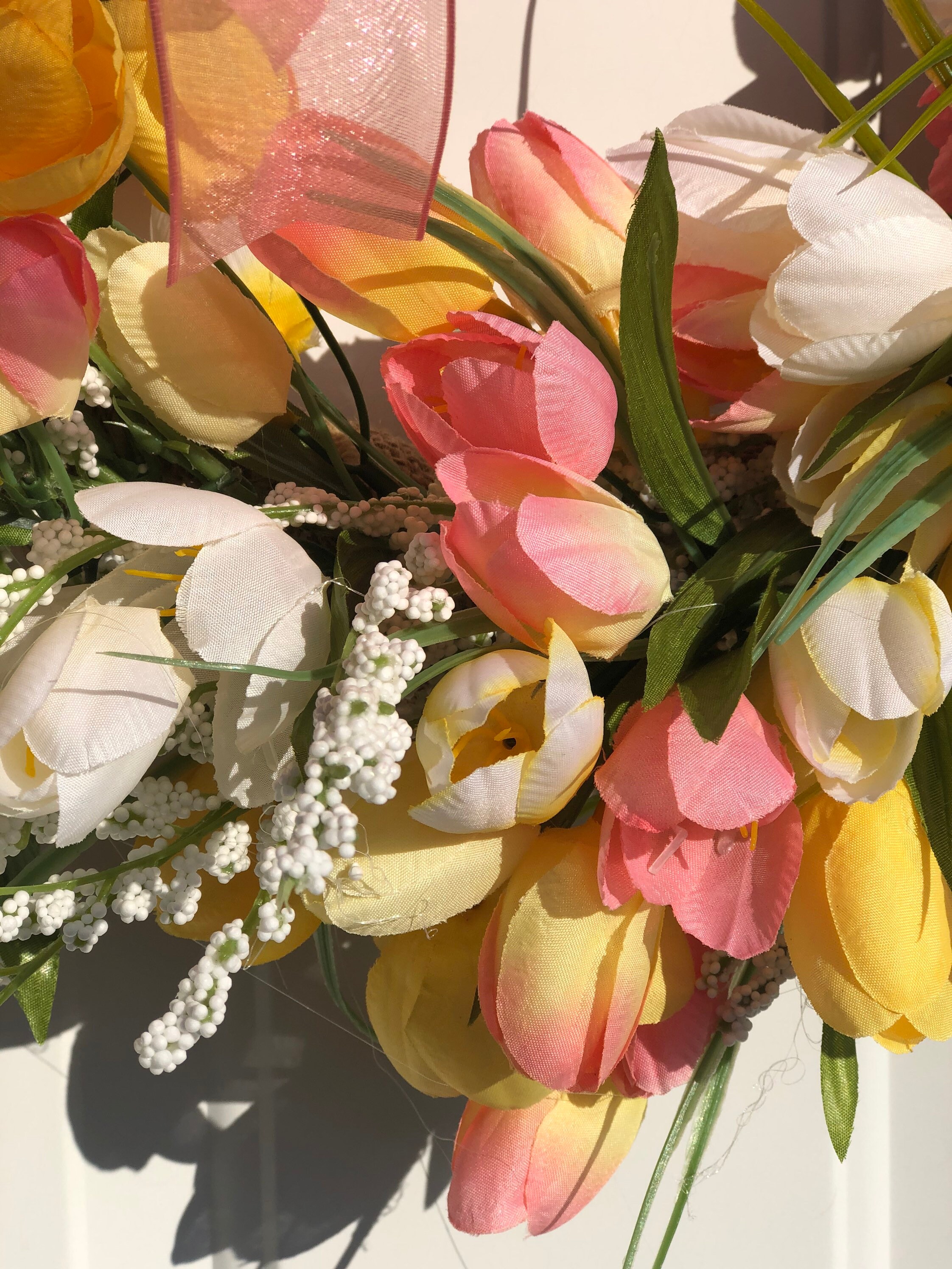 Tulip Wreath, Spring Wreath, Spring Tulip Wreath, Tulip Wreath for ...