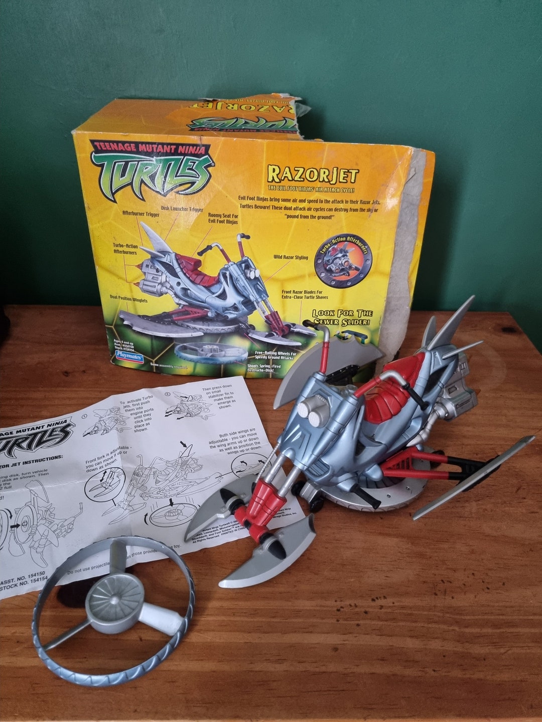 2003 Playmates Teenage Mutant Ninja Turtles TMNT Razor Jet Vehicle ...