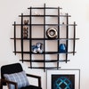 Modular Paintable Wooden Wall Shelf, Sphere Bookcase, Hanging Geometric ...
