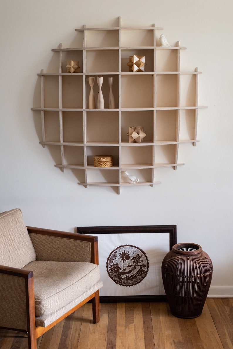 Floating Wall Shelf, Round, Sphere, Shelving Unit - Etsy