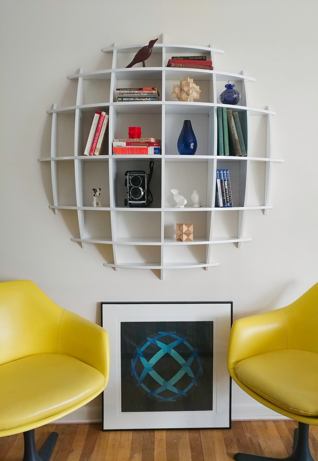 Floating Wall Shelf, Round, Sphere, Shelving Unit - Etsy