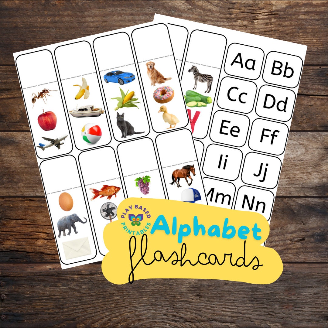 Interactive Alphabet Flashcards, Printable, Learn Letters, Sounds and ...