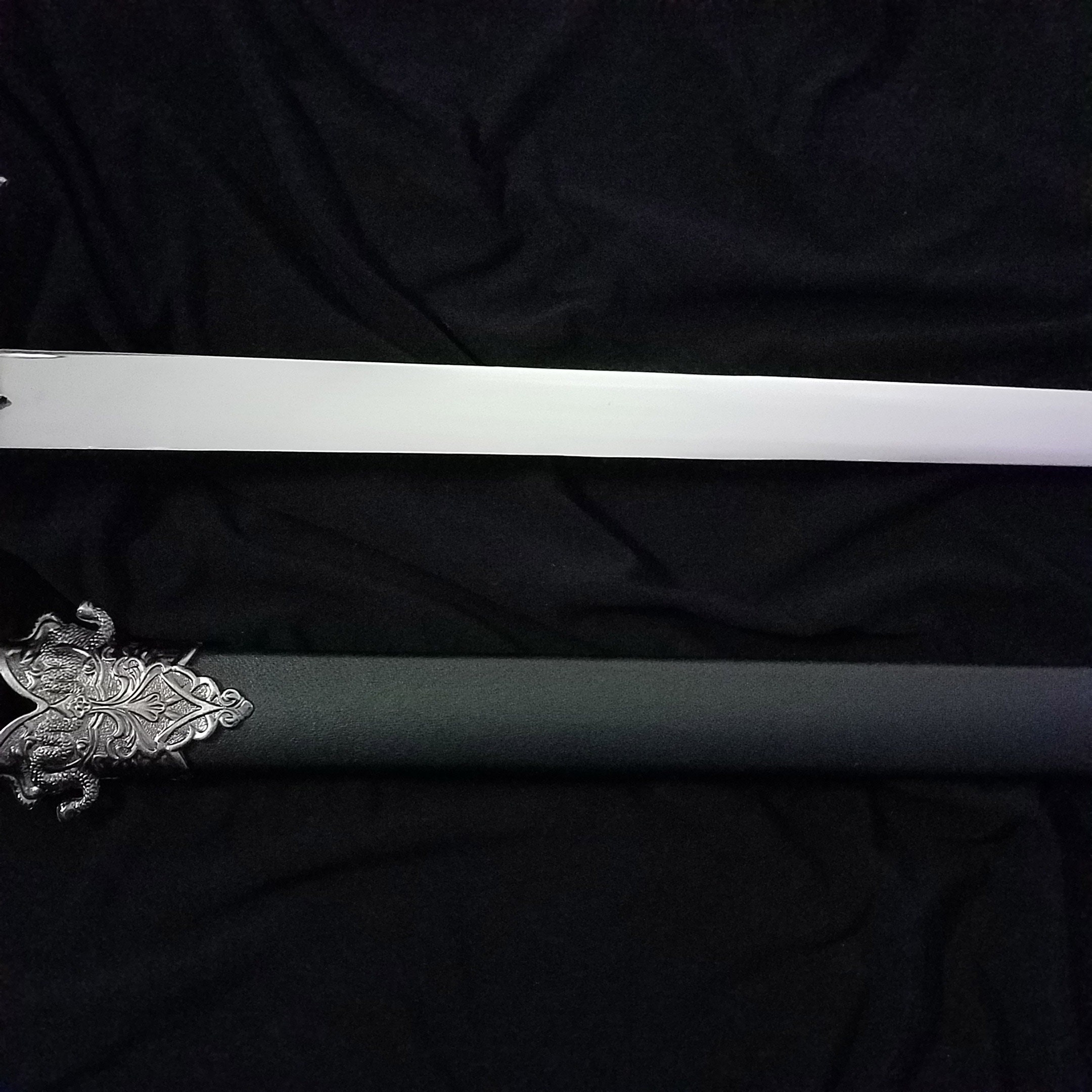 Personalized Medieval Cake Sword: Engraved Steel Blade, up to 60 ...