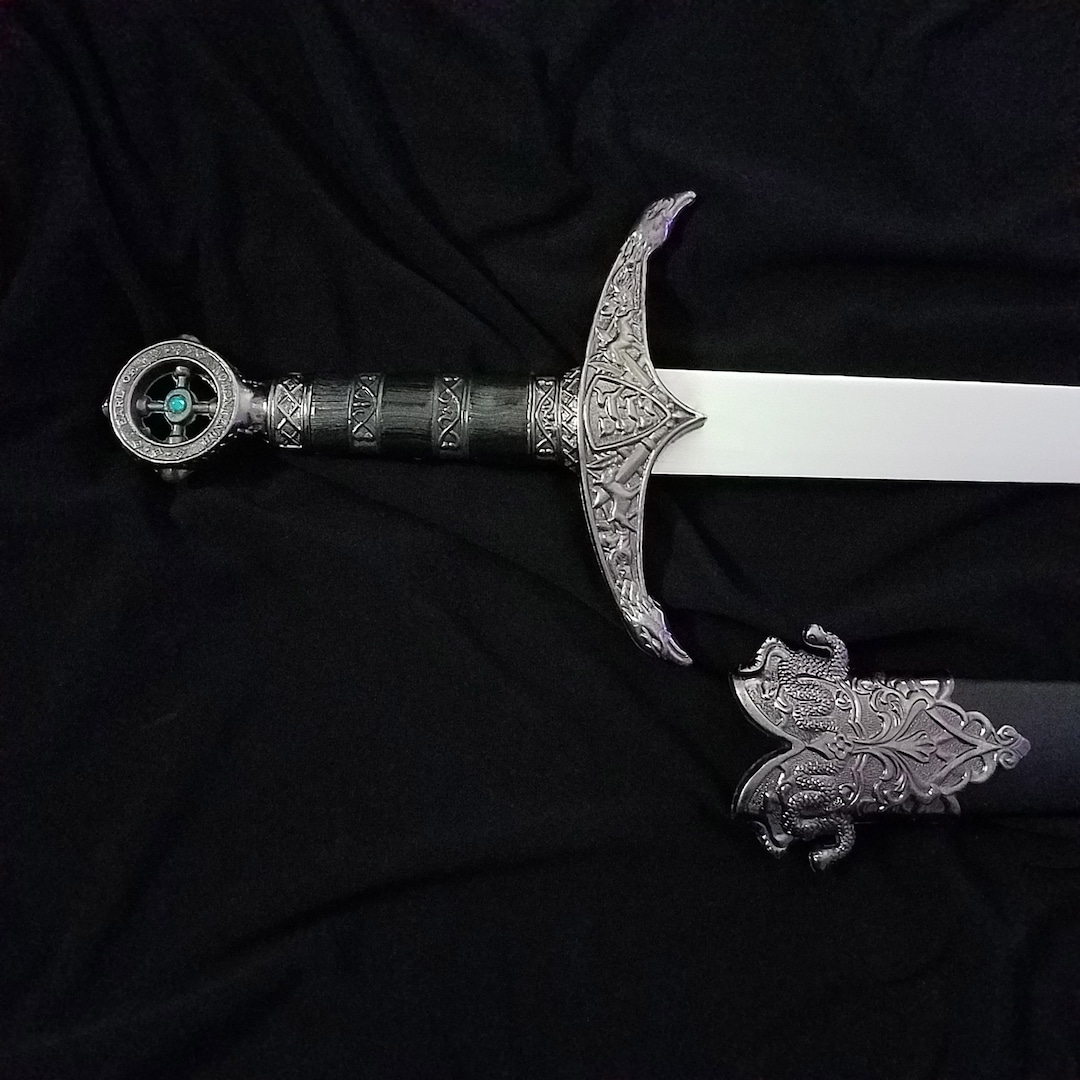 Personalized Medieval Cake Sword: Engraved Steel Blade, up to 60 ...