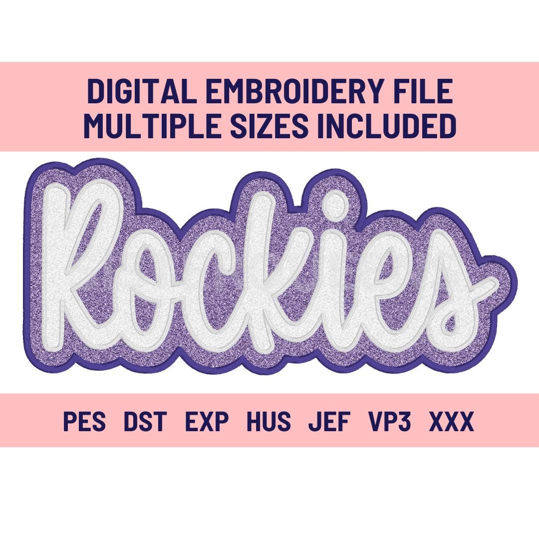 Rockies-double Layer Applique Design for Machine Embroidery, Digital ...