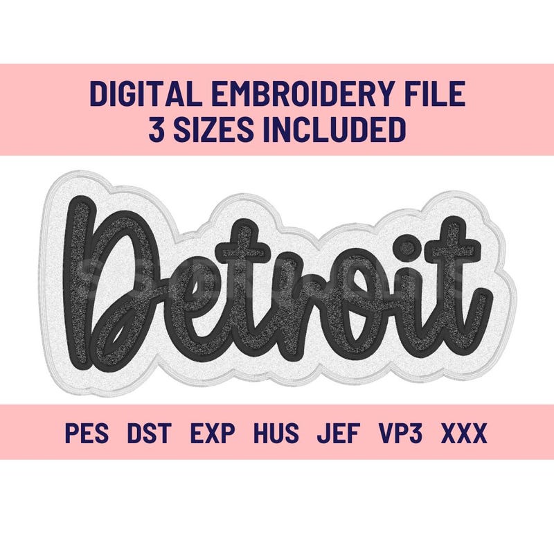 Detroit Embroidery - Etsy