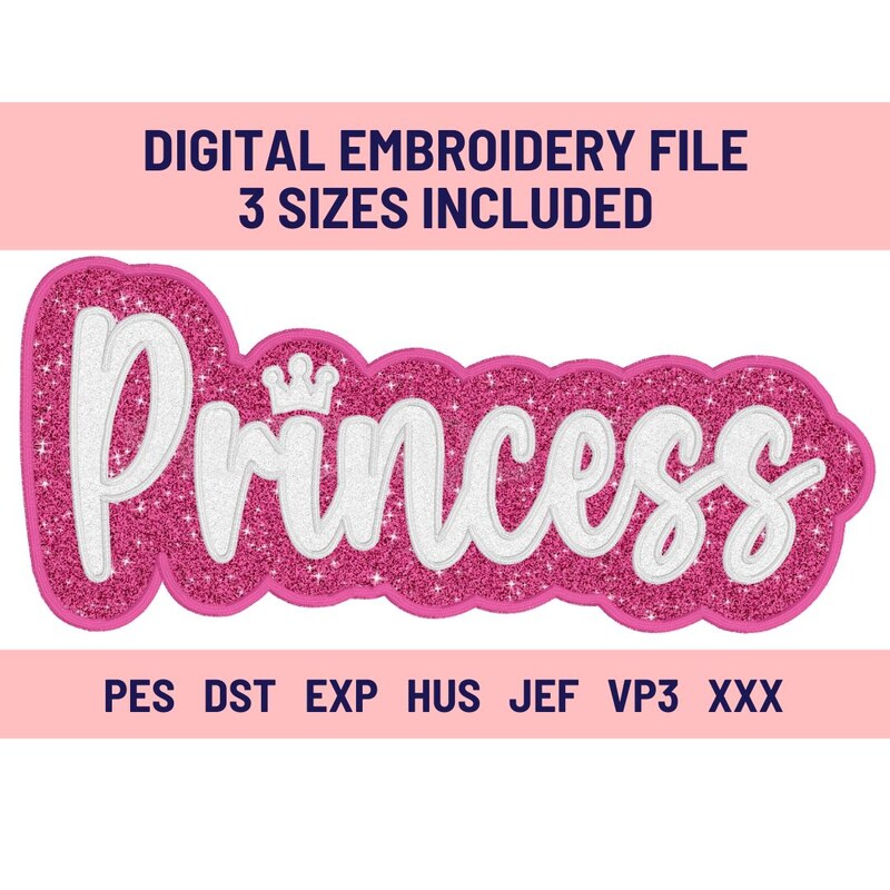 Princess Applique - Etsy