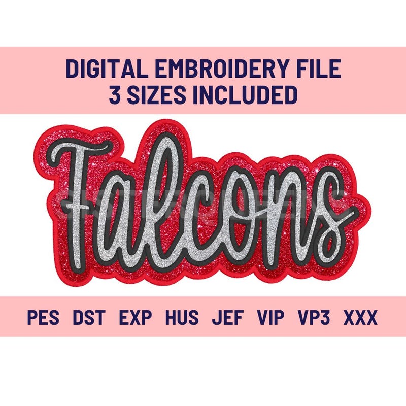 Falcon Embroidery Design - Etsy