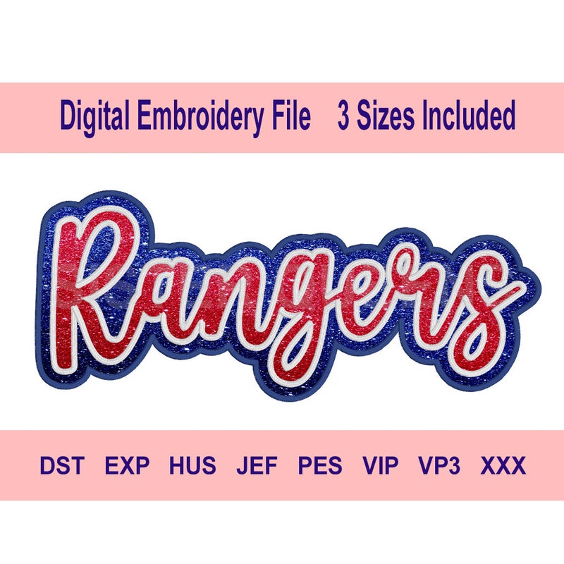 Texas Rangers Font - Etsy
