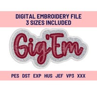 Gig Em - Etsy