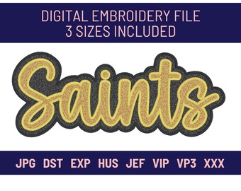 Saints Applique Embroidery Design - Etsy