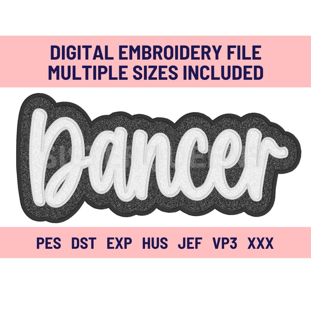 Applique Design-dancer-digital Download-double Stacked SATIN Stitch ...