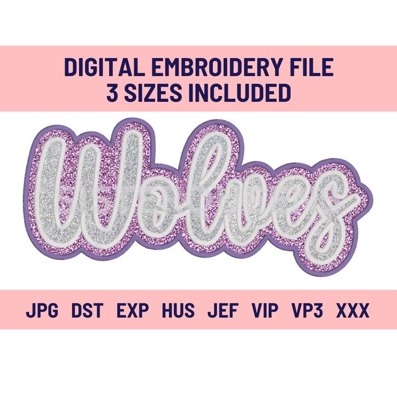 Wolf Applique - Etsy