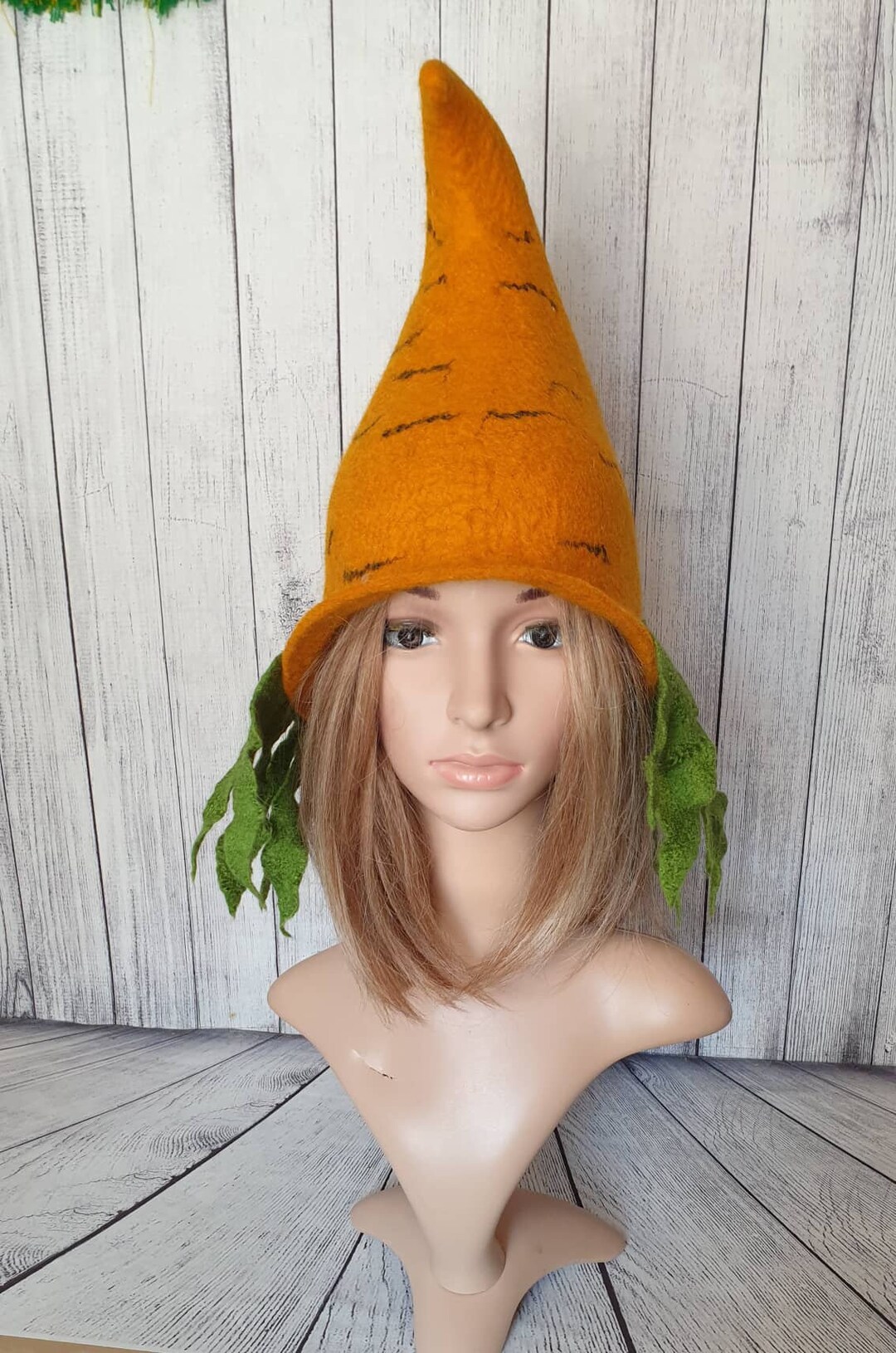 Wool Womens Hats Carrot Felt Hat Felt Hat Felt Hat Funny Hat Gift for ...