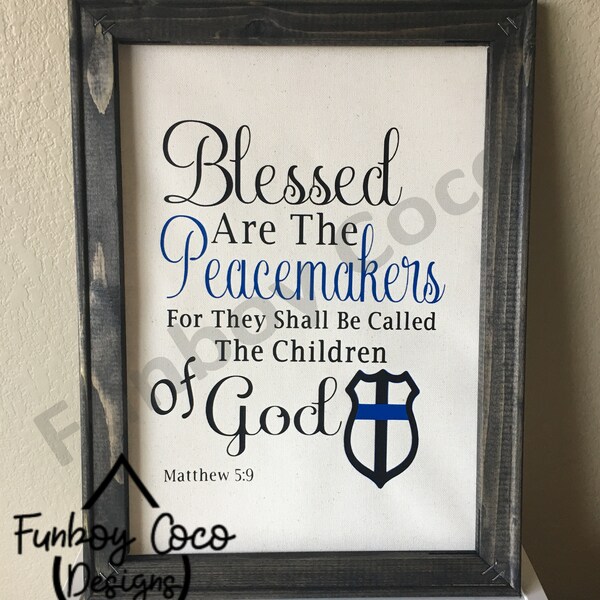 Blessed Are the Peacemakers Sign - Etsy
