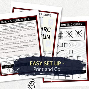 Lent Escape Room Game, 12 PDF Printable Puzzles, Ash Wednesday Activity ...