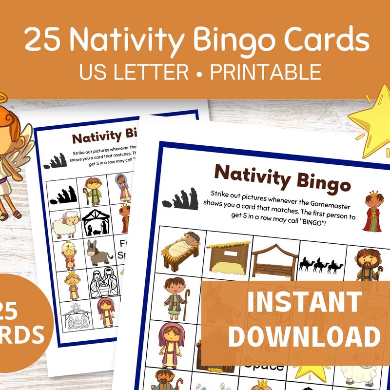 Nativity Bingo - Etsy