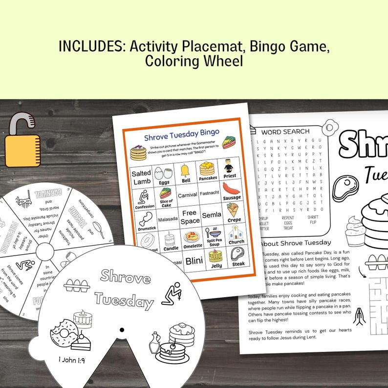 Shrove Tuesday Activity Bundle, 3 Printable Sunday School Lessons ...