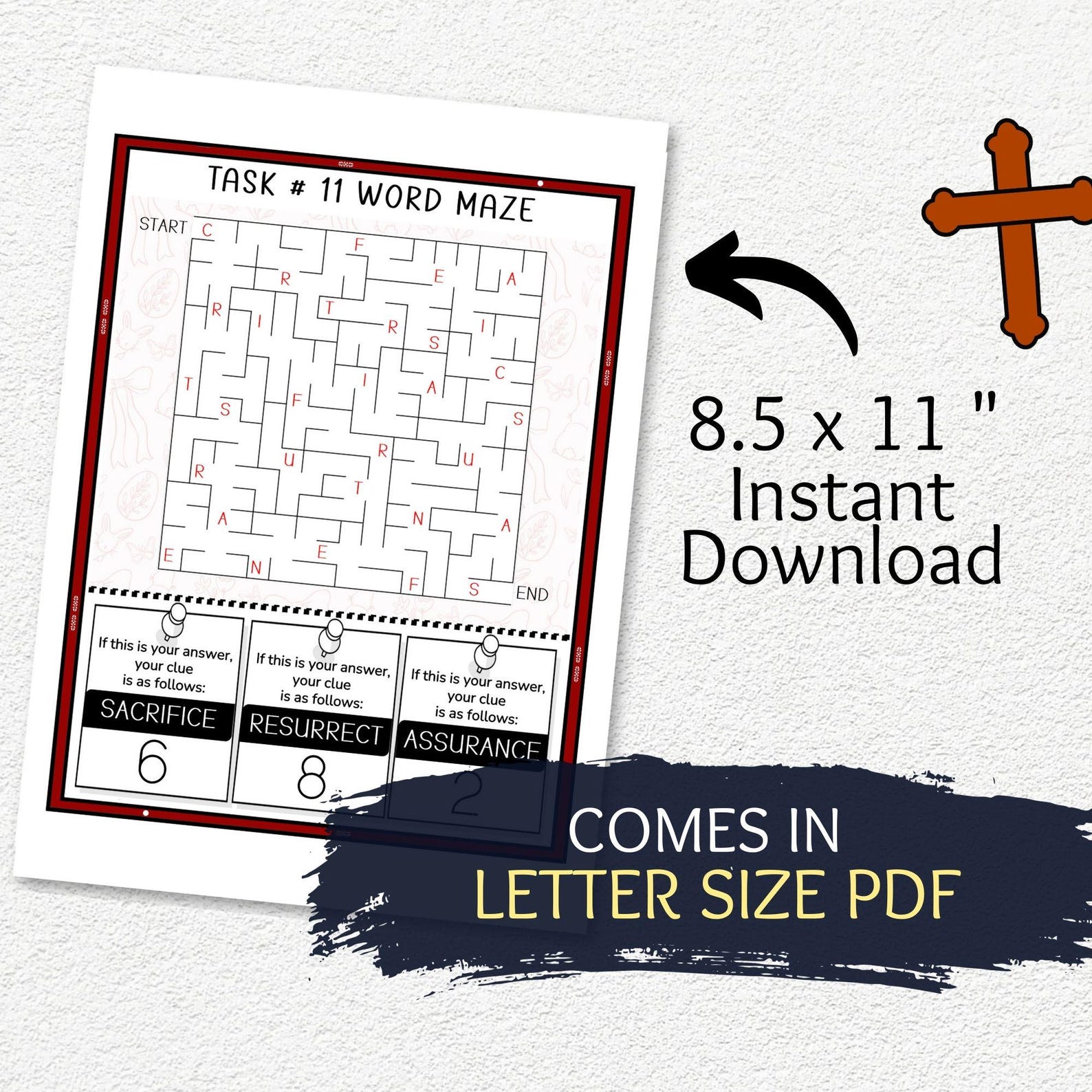 Resurrection Escape Room, 12 PDF Puzzles, Easter Escape Room Printable ...