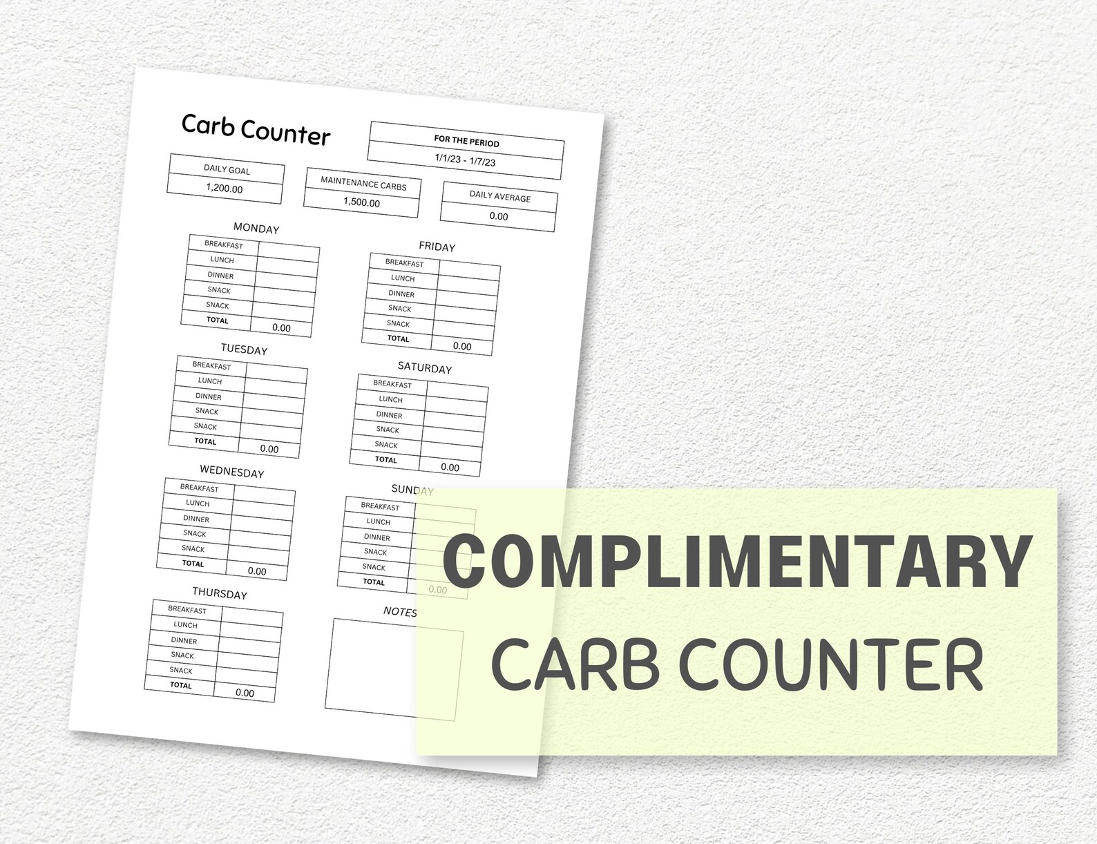 Intermittent Fasting Meal Planner, Printable Weekly Meal Planner ...