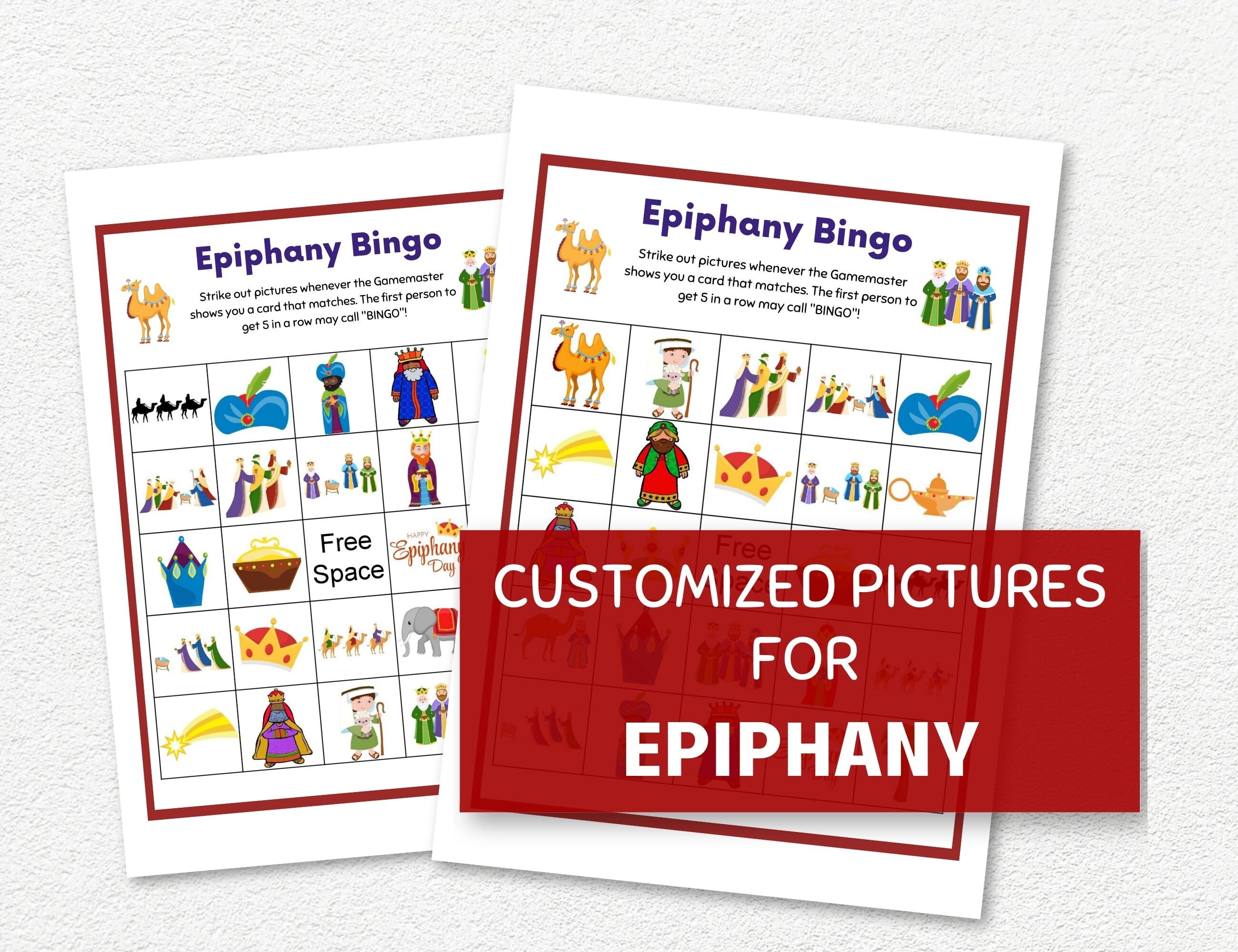 Epiphany Bingo Cards 50 Bingo Printable Cards for Three Kings - Etsy