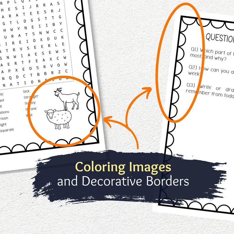 The Sheep and the Goats Word Search, Sunday School Activity, Parables ...
