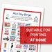 MLK Bingo Game, 50 Bingo Printable Cards for Martin Luther King Jr Day ...