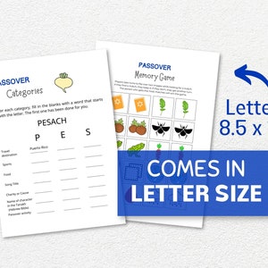 Passover Game Bundle Printable, 12 Editable Passover Activities for ...