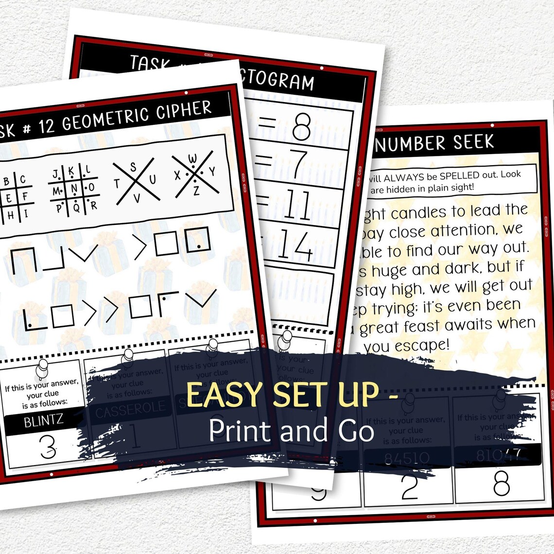 Hanukkah Escape Room, 12 PDF Games Printable, Hanukkah Party Games for ...