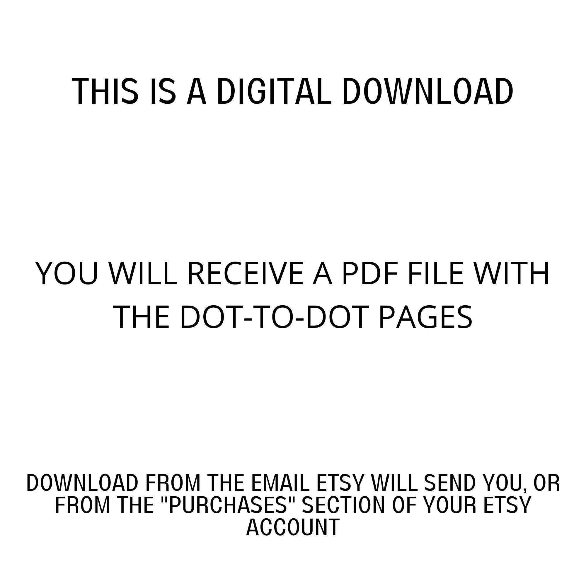 Pets Dot to Dot Activity, 20 Printable Worksheets for Adults and Teens ...