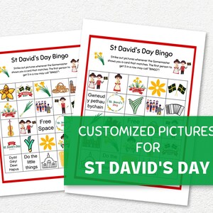 St David’s Day Bingo, 50 Printable Bingo Cards, Welsh-themed Bingo ...