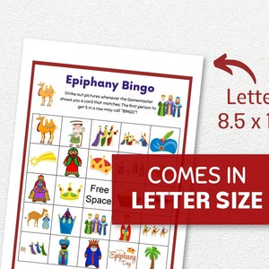 Epiphany Bingo Cards 50 Bingo Printable Cards for Three Kings - Etsy