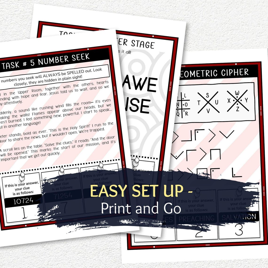 Pentecost Escape Room, 12 Printable PDF Puzzles, Pentecost Game for ...