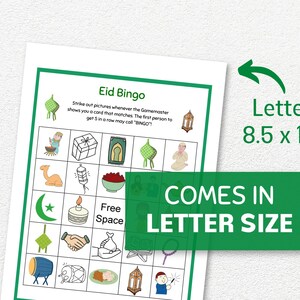 Eid Bingo Cards Printable, 50 PDF Bingo Cards for Eid Al Fitr, Ramadan ...