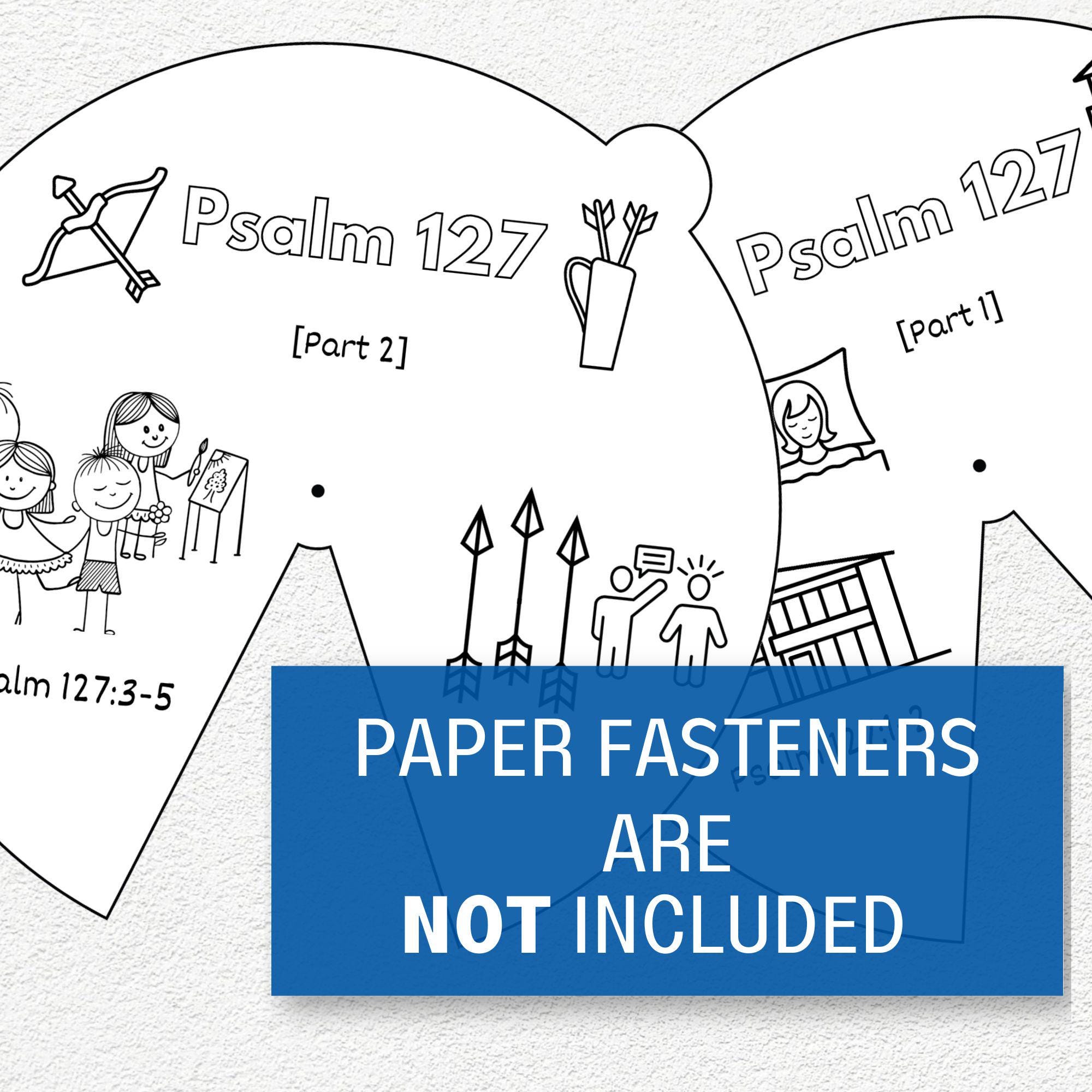 Psalm 127 Coloring Wheels, Printable Sunday School Craft, Kids Bible ...