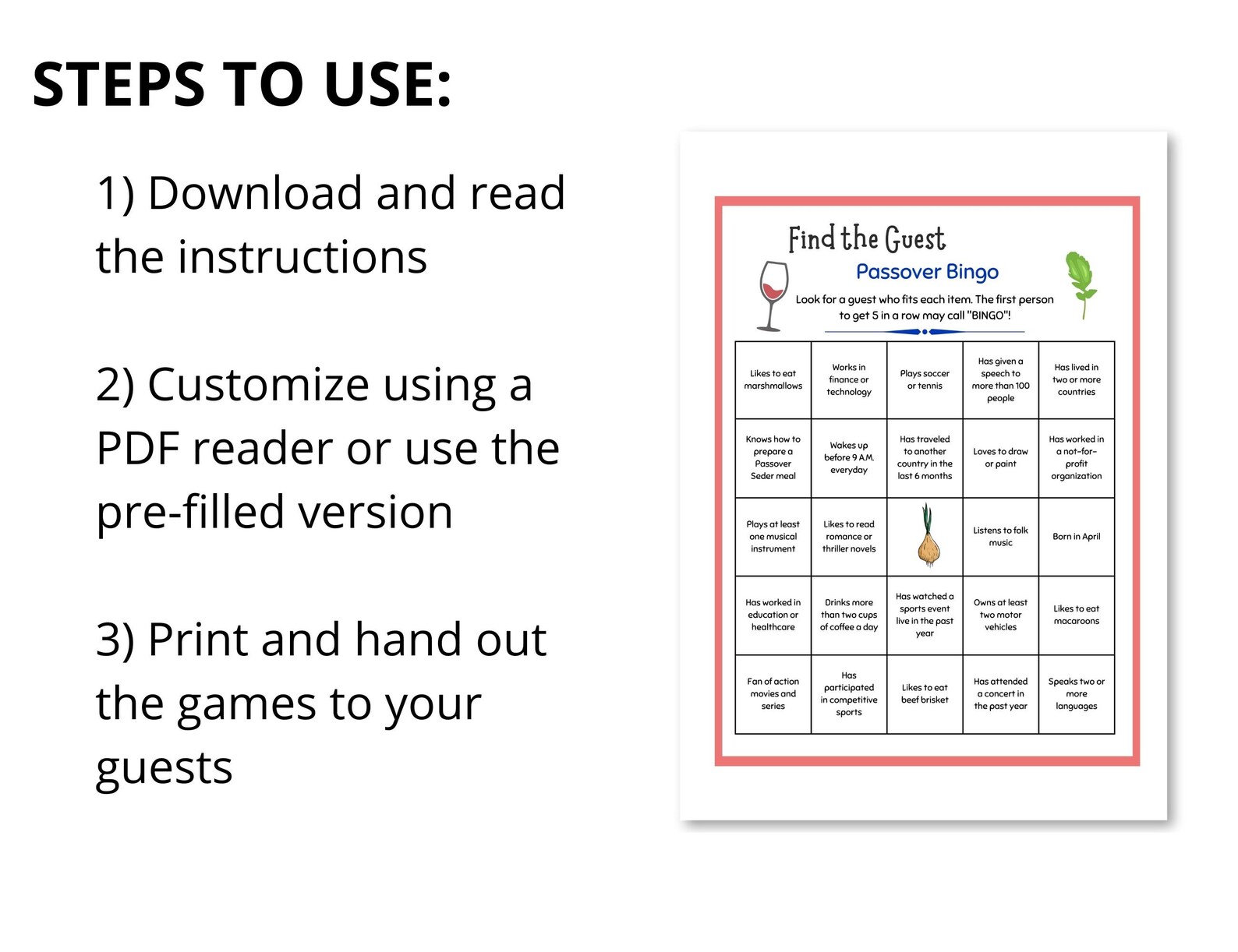 Passover Game Bundle Printable, 12 Editable Passover Activities for ...