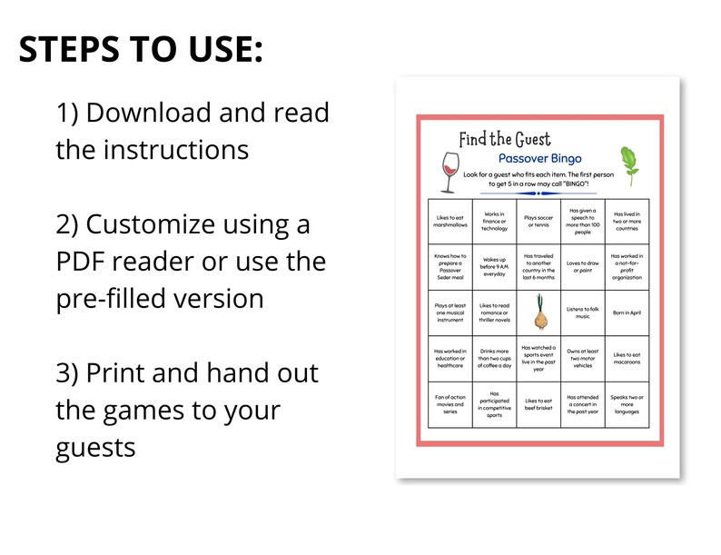 Passover Game Bundle Printable, 12 Editable Passover Activities for ...
