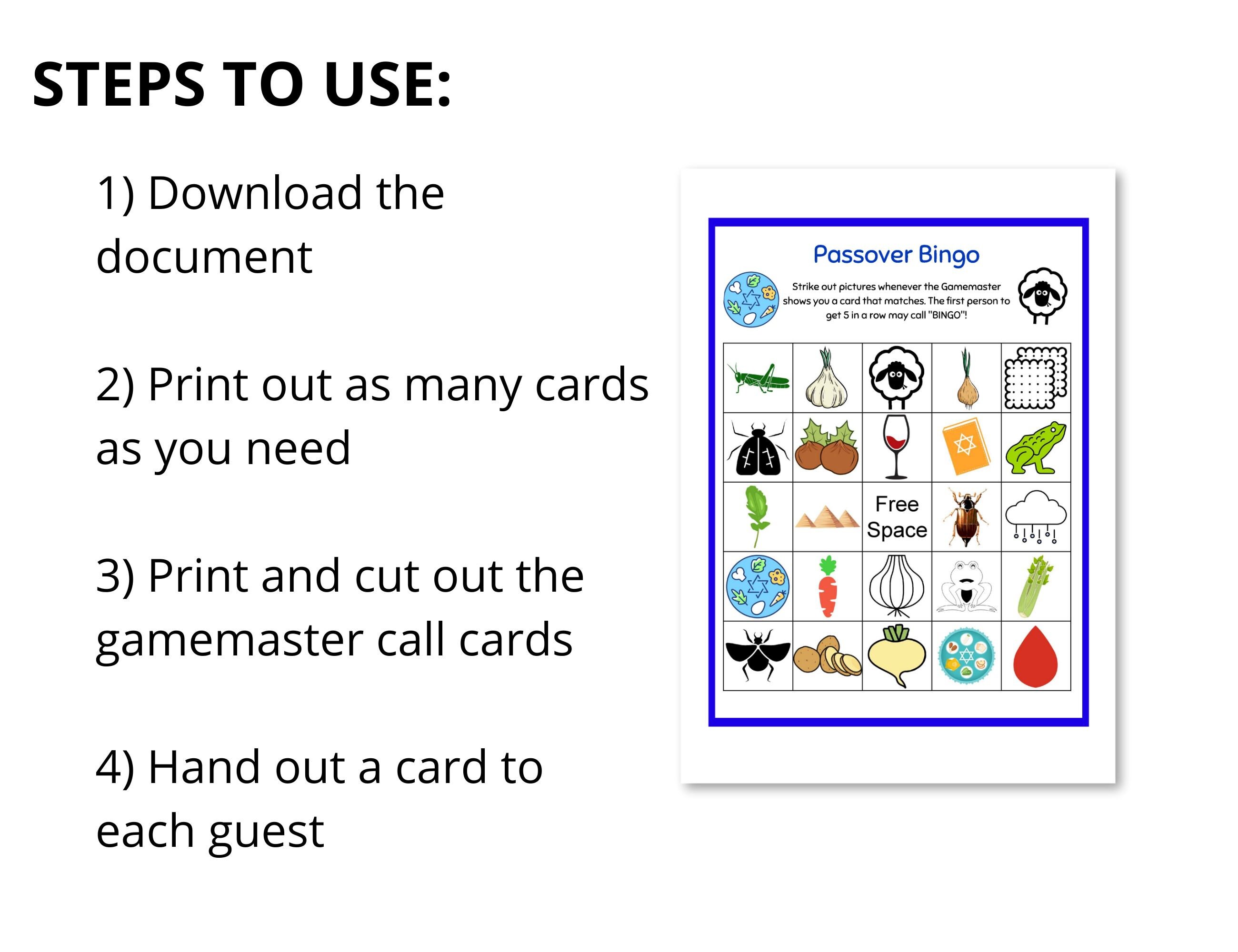 Bingo de Pascua 50 tarjetas imprimibles de bingo juego de - Etsy España